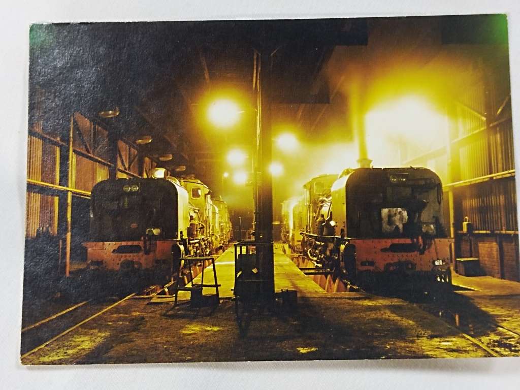 Post Cards - Impressive line-up of Garratt locomotives, post card for sale in Johannesburg (ID ...