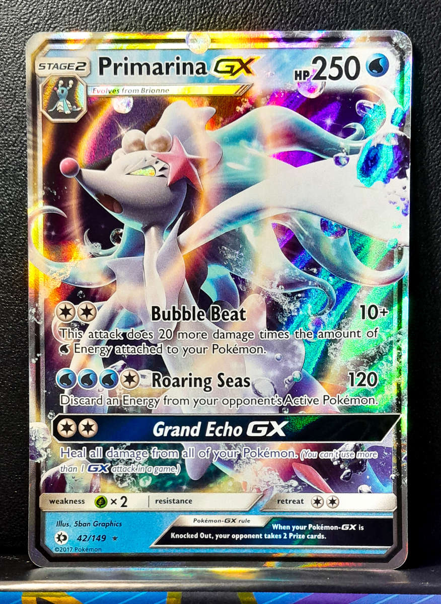 Trading Cards - Pokemon Cards - Primarina GX 42/149 - Holofoil Rare ...