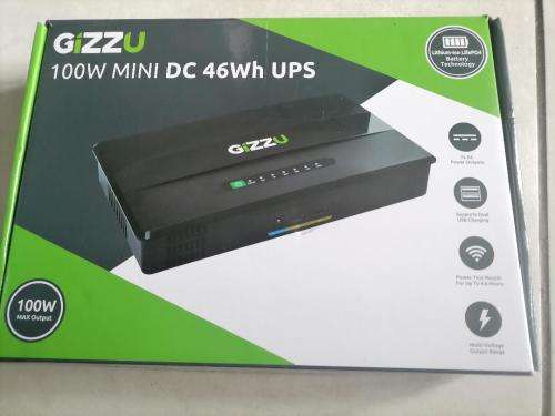 UPS - *STORAGE CLEARANCE* GIZZU 60W MINI DC 69WH UPS, NO POWER, LOOKS ...