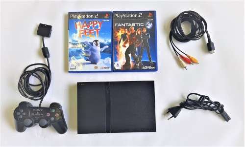 PlayStation - PS2 CONSOLE SLIM BLACK + ORIGINAL CONTROLLER - PLEASE ...