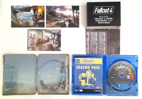 Games - FALLOUT 4 STEELBOOK EDITION GAME, STEELBOOK & POSTCARDS (PS4 ...