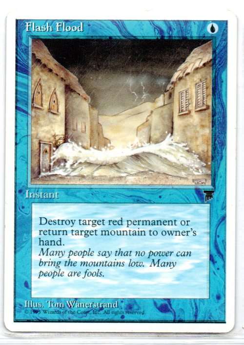 Trading Cards - Magic The Gathering 1995 - Flash Flood - Common ...