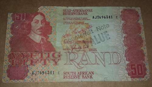 Other South African Bank Notes - COUNTERFEIT SOUTH AFRICA R50 NOTE ...
