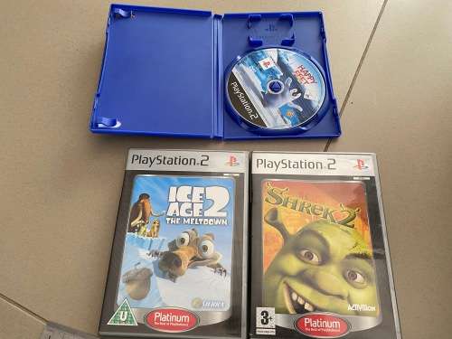 Games - PS2 Game bundle x 3 - Ice Age 2, Happy Feet and Shrek for sale ...