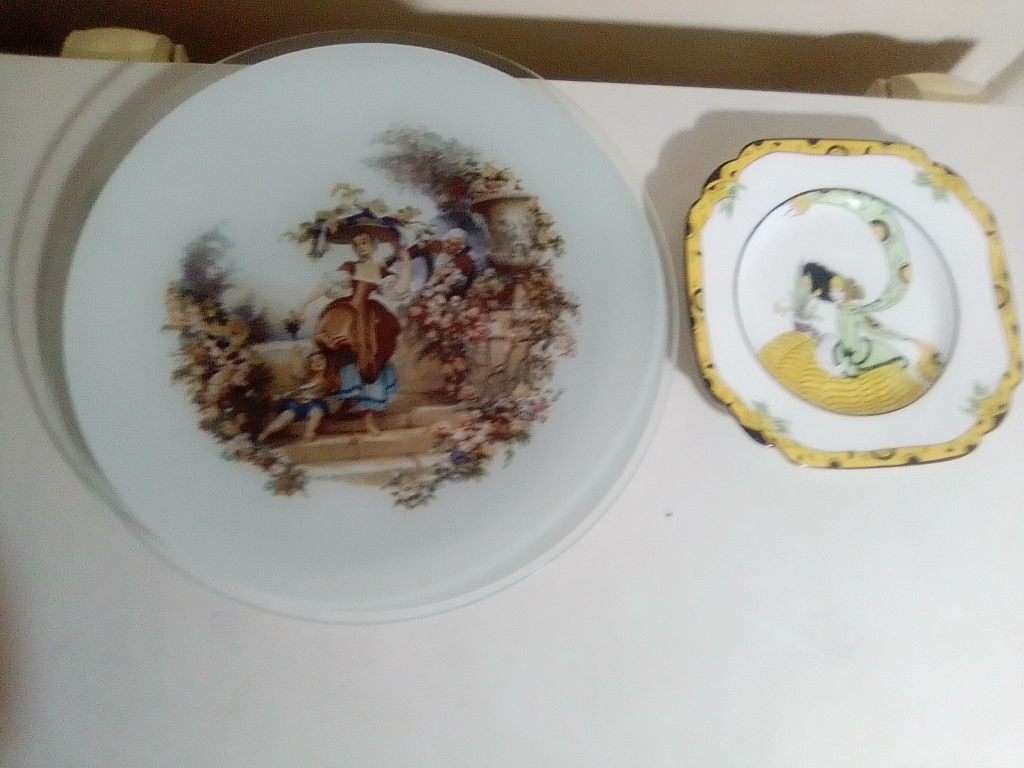 English Porcelain - Rare Plate`s. A Melba Ware Dolly Varden plate ...