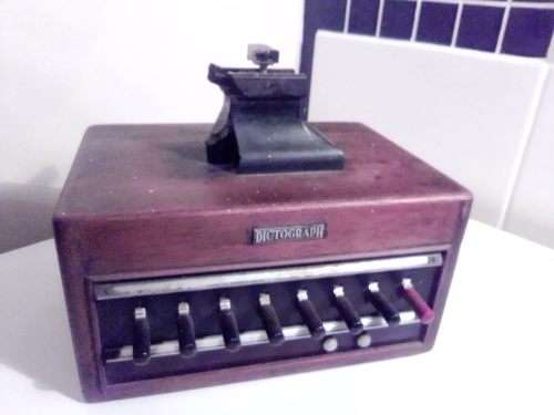 Telephones - Antique Dictograph distrebution termanel. 22 Channel ...