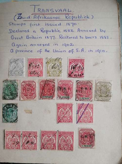 Zuid Afrikaansche Republiek - 18 x ZAR Stamps - Vey rare ! for sale in ...