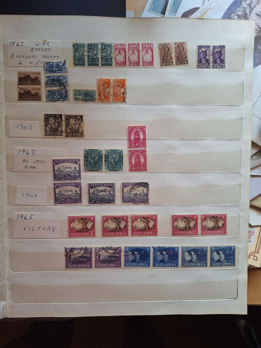 Union of South Africa - Rare South African Union pair stamps 1942 to ...