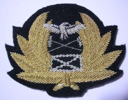 International Badges & Insignia - Zambia Customs Cap Badge Bullion Wire ...