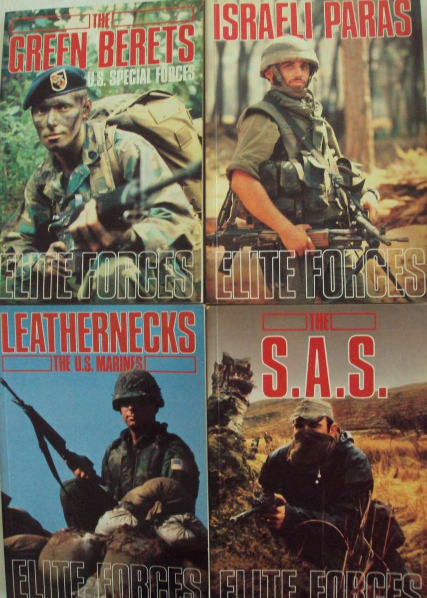 Books - 4 Elite Forces Publications Leather Necks | SAS | Israeli Paras ...