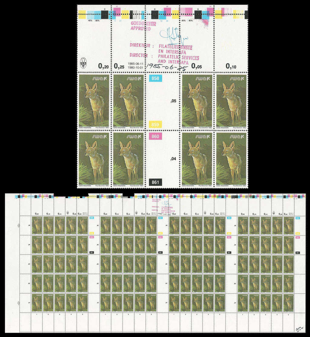 Namibia - In all probability the last Uncut Approved / Signed complete ...