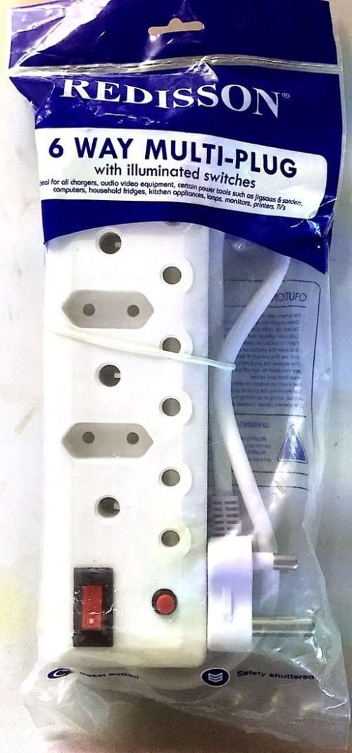 Other Electrical Supplies Brand New Redisson 6 Way Multi Plug With