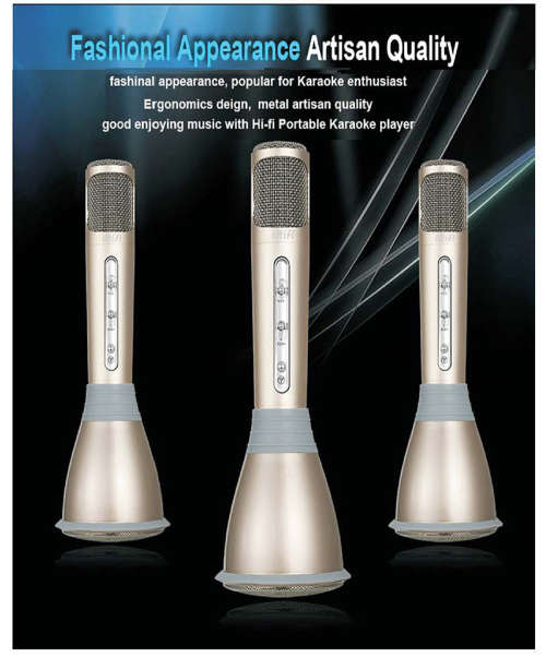 Other Accessories - K068 KTV Karaoke Microphone c & Speaker Gold was sold for R115.00 on 20 Sep ...