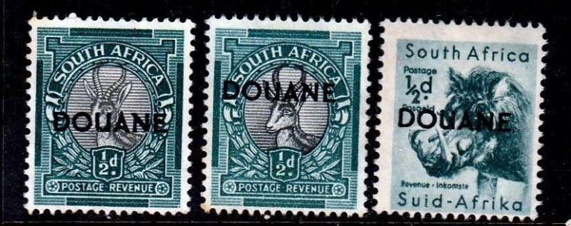 Union of South Africa - South Africa,Overprinted Douane stamps,VFU was ...