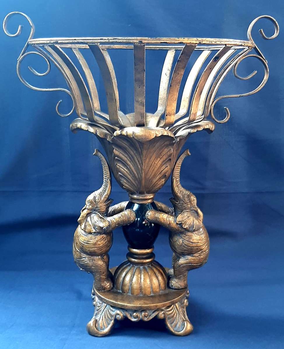 Other Antiques & Collectables - LARGE VINTAGE TABLE STAND DECORATED ...