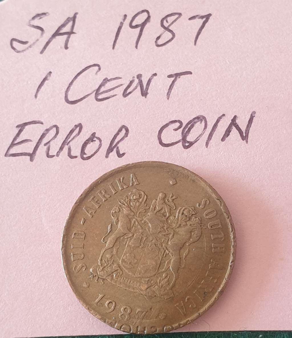 Numismatic collectables - South African 1 cent error coin for sale in ...