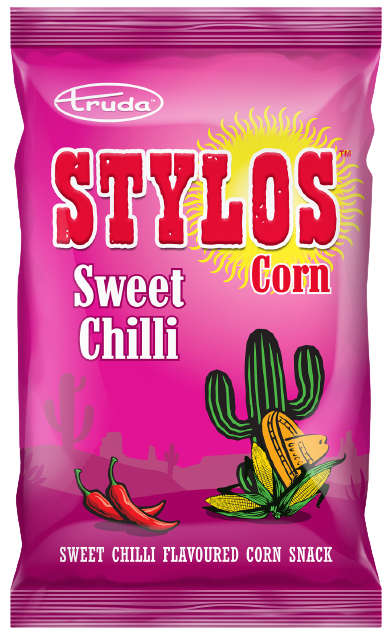 Snacks, Chips & Nuts - Stylos Corn Sweet Chilli Chips - 50 x 24g was ...