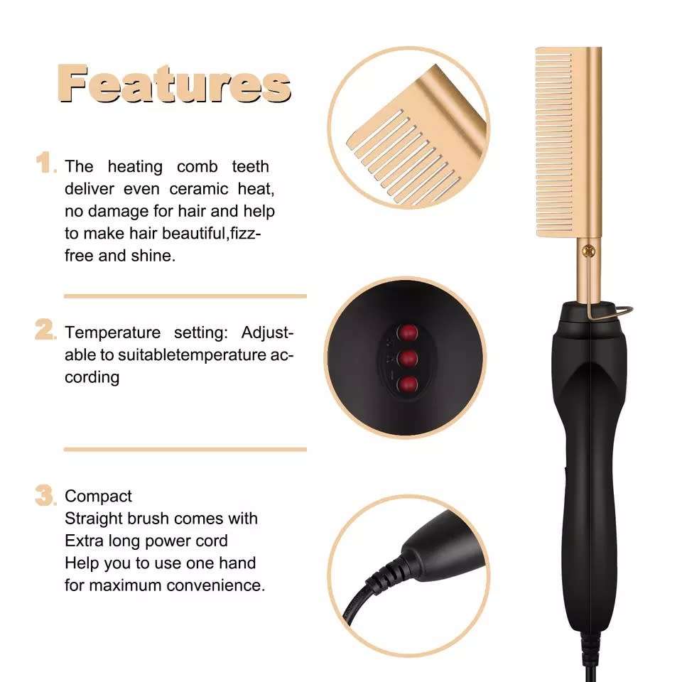 Hair Styling Products - STRAIGHT HAIR CURLS STYLING COMB for sale in ...