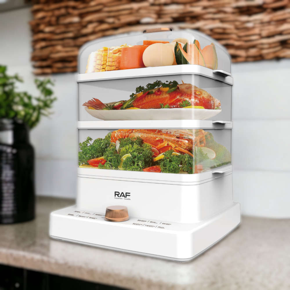 Steamers - 12L RAF Food Steamer - 1200W - Rapid Steam Release - Easy to ...