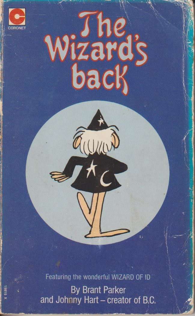 Rare & Vintage - The Wizards Back 1973 cartoon comic strip book ...