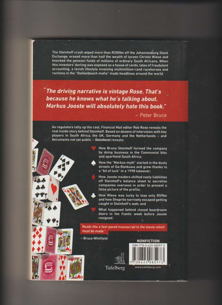 True Crime - Steinheist book Rob Rose Markus Jooste died death shot ...