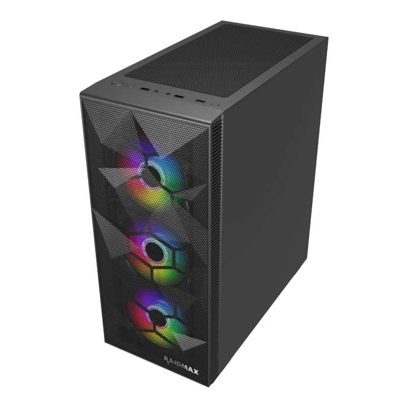 Cases & Towers - Raidmax ATX 4x RGB case fans Mid-Tower PC Gaming ...