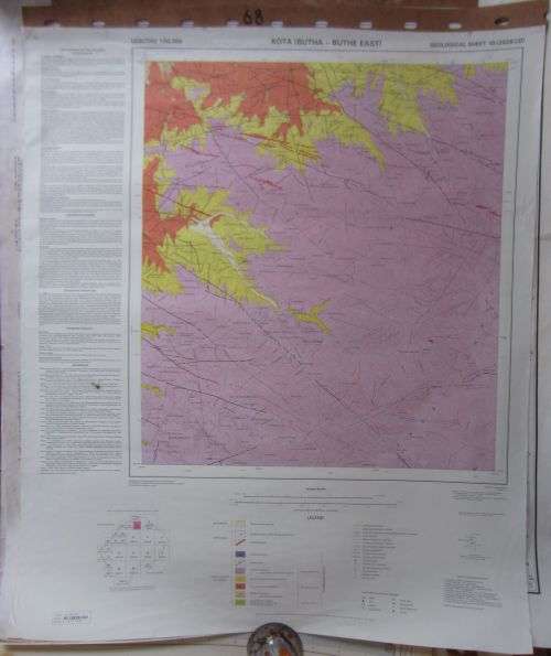 Maps - Geological Survey Map of Kota (Butha - Buthe East) Lesotho ...