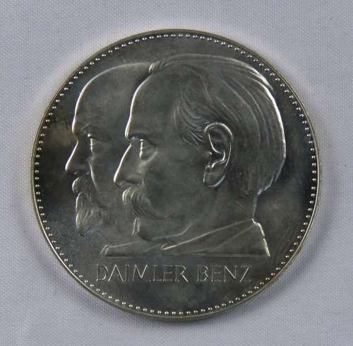 Gold & Bullion Coins - Daimler Benz Pure Silver Medallion 75 Years 1886 ...
