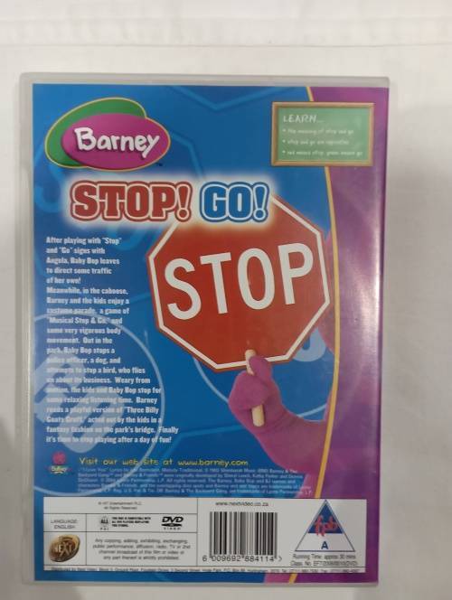 Movies - Barney: Stop! Go![dvd] was listed for R15.00 on 24 Aug at 00: ...