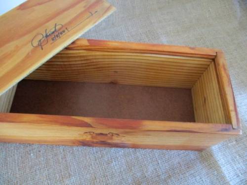 Baskets & Boxes - An Old Edel Laatoes Wooden Wine Box With Sliding Lid ...