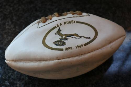 Balls - Super Springbok Rugby Ball - (White Mini Ball) was sold for ...