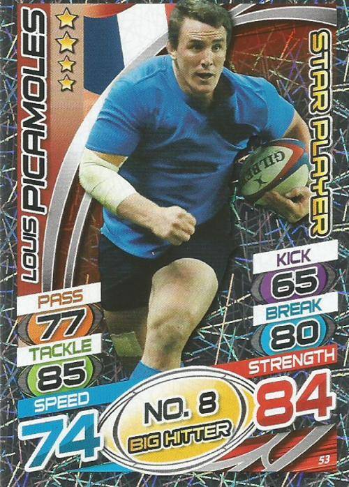 Sporting Memorabilia - LOUIS PICAMOLES (France) - TOPPS `RUGBY WORLD ...