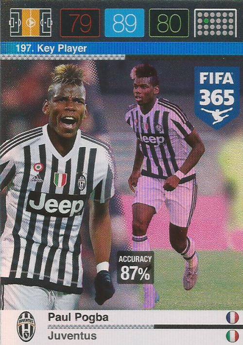 Trading Cards - PANINI FIFA 365 - PAUL POGBA - "KEY PLAYER" TRADING ...