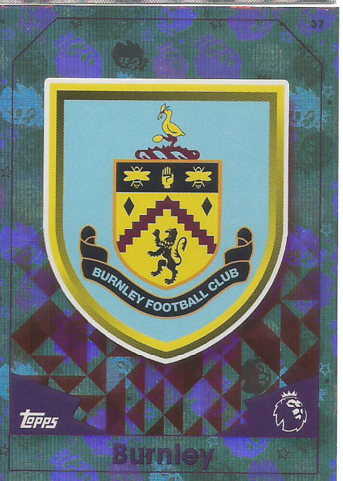 Trading Cards - BURNLEY FC - MATCH ATTAX 2016/2017 - "CLUB BADGE" FOIL ...