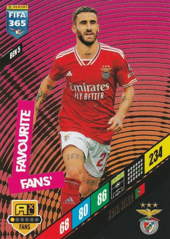 Trading Cards - RAFA SILVA - PANINI `FIFA 365 COLLECTION` 2024 - `FANS ...