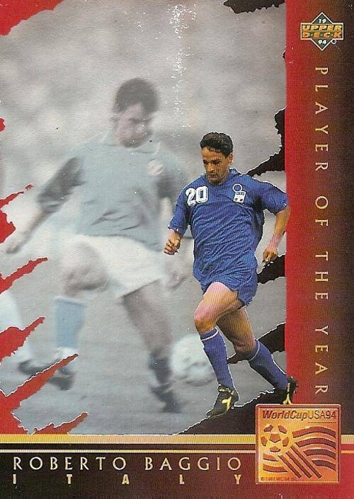 Trading Cards - WORLD CUP 1994 USA - ROBERTO BAGGIO "PLAYER OF THE YEAR ...