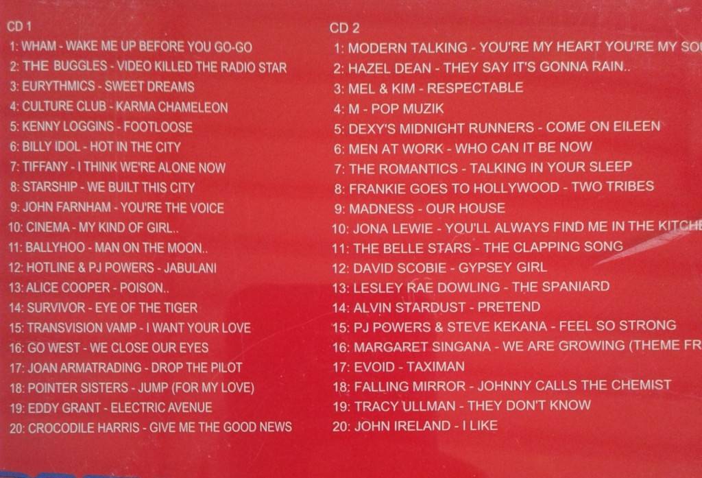 Pop - David Gresham Back To The Eighties 2 - Various Artists (2CD) (2011) [B] was sold for 99.00 ...