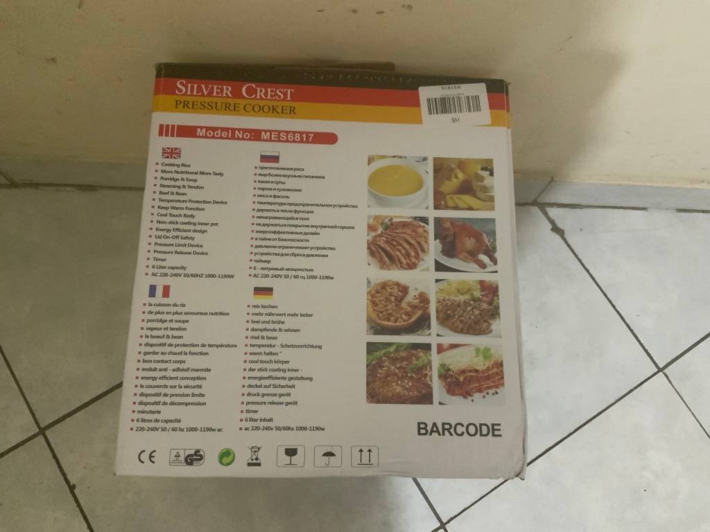 Pressure Cookers - BRAND NEW SILVERCREST 6 LITRES PRESSURE COOKER was ...