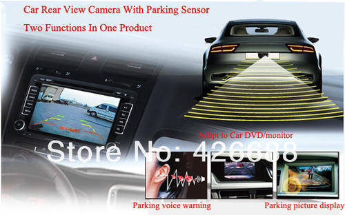 Front & Rear View Cameras - 2 in 1 Car Reverse Parking Camera + Park ...
