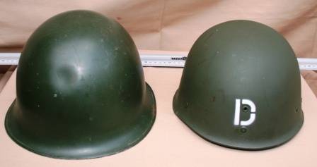 Headgear - Steel-helmet, "Staaldak" and "Moss-dop". French M1951 OTAN ...