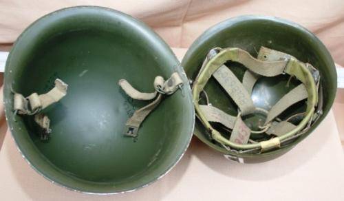 Headgear - Steel-helmet, "Staaldak" and "Moss-dop". French M1951 OTAN ...