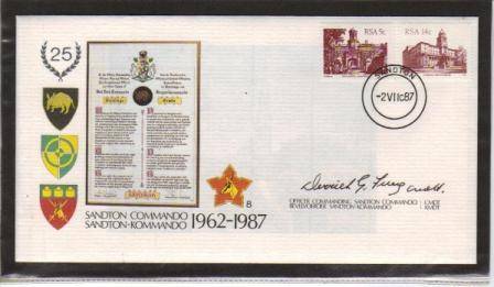 Republic of South Africa - SA ARMY COM COVER # 8 - 25 YEARS SANDTON ...