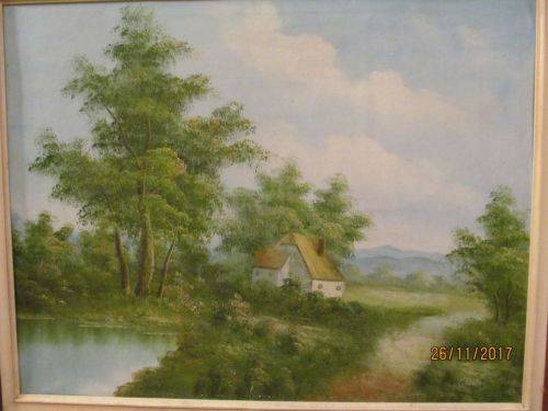 Paintings - CLARA INNES (1874-1932) !! Vintage Framed Oil on Board ...