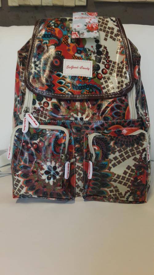 Handbags & Bags - So Good Candy- Backpack Bag with Circular Multi Print ...