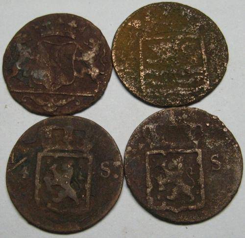 Collections & Lots - 1767 1790 1825 1826 COIN COLONIAL NETHERLANDS ...