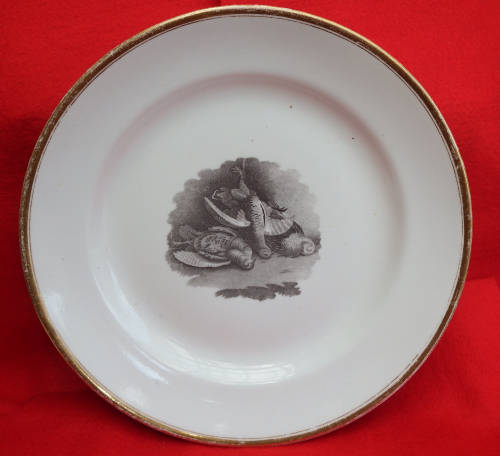 English Porcelain - Rare Bat-printed Spode porcelain plate 1803-1807 ...