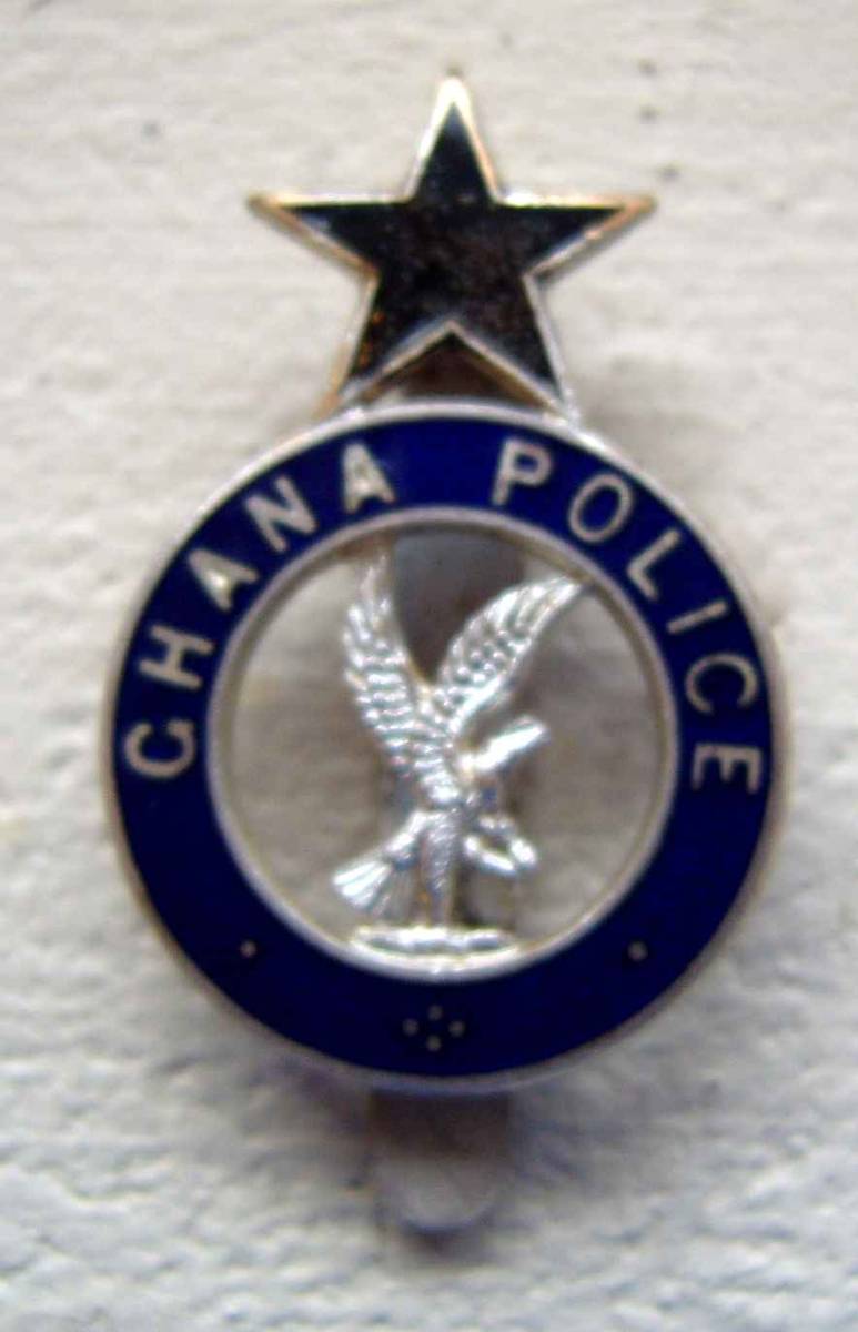 Other Badges & Insignia - Ghana Police Chrome and Enamel Cap Badge was ...