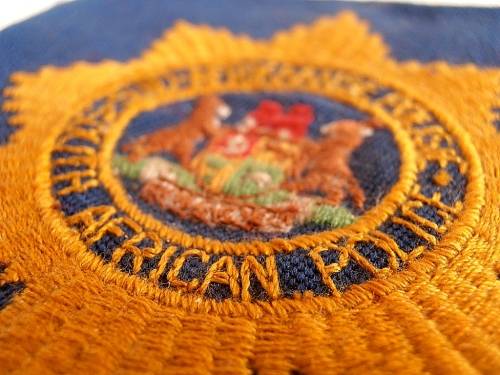 Other Badges & Insignia - Old large beautiful SAP embroidered cloth ...