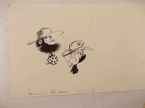 Ink - T O HONIBALL original art cartoon Kaspaas en Neelsie published ...