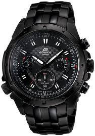 Men's Watches - Casio Edifice Chronograph Men's Watch EF-535BK-1AV NEW ...